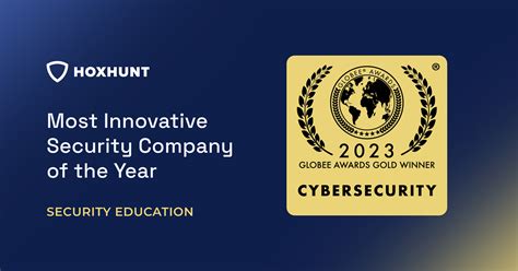 Hoxhunt Named Most Innovative Security Education Company In The 19th Annual 2023 Globee