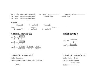 三角函数关系公示表建筑培训讲义土木在线