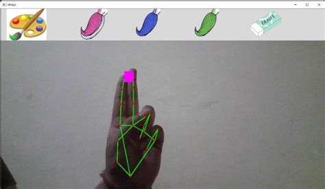figure 7 from free hand text displaying through hand gestures using