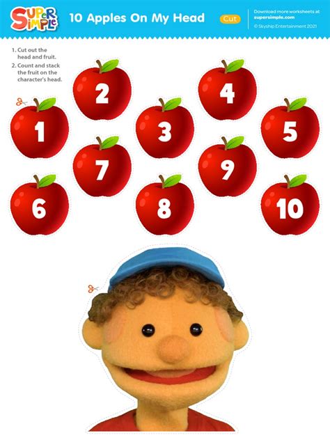 10 Apples On My Head Activity Pdf Career And Growth Self Improvement