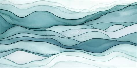 Abstract Aqua Waves And Flowing Fluid Lines Modern Background Stock Image Image Of Nature