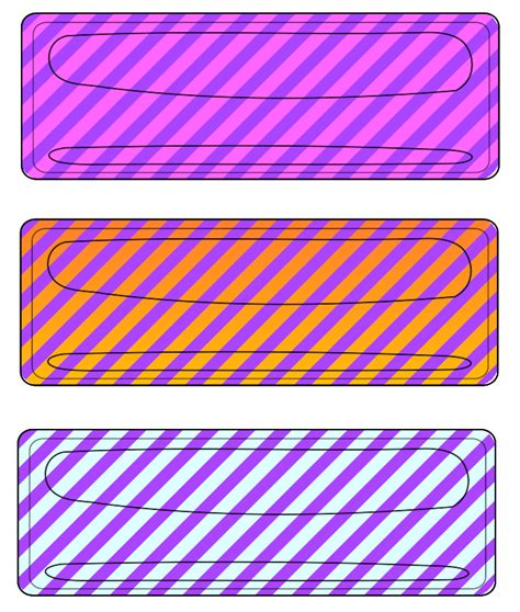 Three Stripped Colored Rectangles Vector Illustration Public Domain Vectors