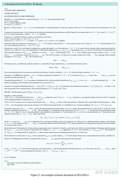 【llm 数学】 Mathpile：10b数学预训练语料库 知乎