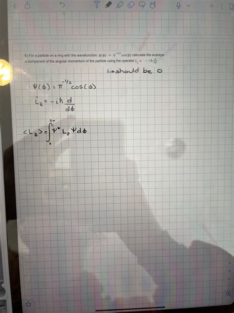 Answered 12 6 For A Particle On A Ring With Bartleby