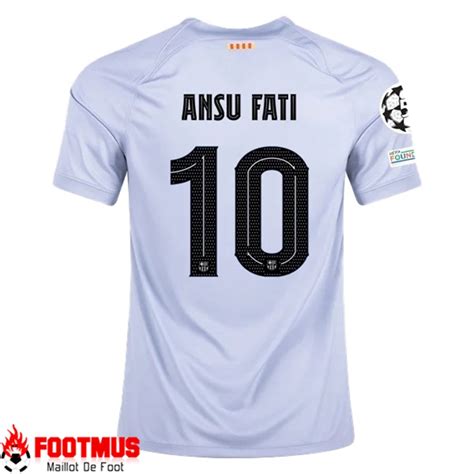 Soldes Maillot Barcelona ANSU FATI 10 2022 2023 Third Pas Chere