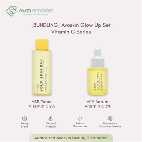 Jual Bundling Avoskin Glow Up Set Vitamin C Series Ysb Toner Vitamin