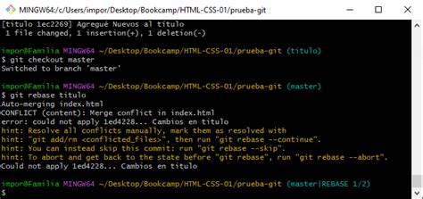 Me Da Error El Git Rebase Titulo Git Y Github Controle Y Comparta Su C Digo Solucionado
