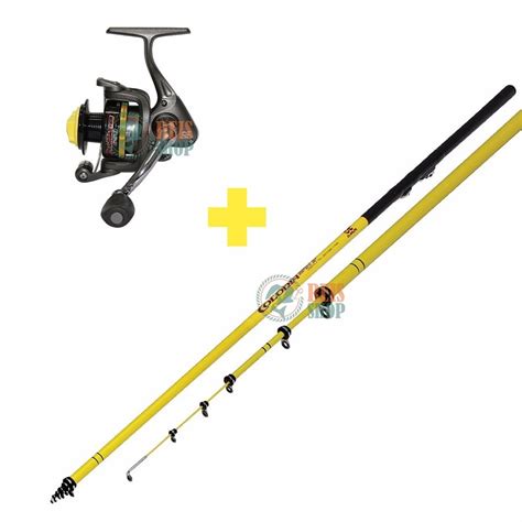 Kit Pesca Vara Maruri Colônia Spin 2 40m Molinete Micro R 114 90