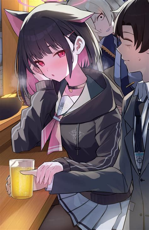 Sensei Kazusa And Kanna Blue Archive Drawn By Mi Taro Danbooru