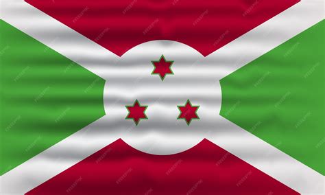 Premium Vector Burundi Flag Design