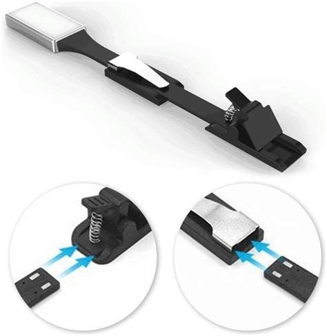 Plgebr Luz Led Recargable Por Usb Flexible Con Clip Para Lectura Y