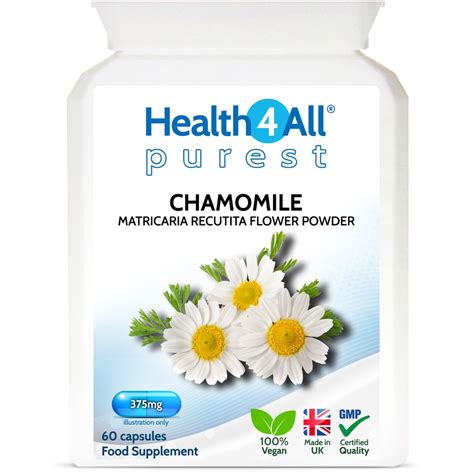 Chamomile 375mg Capsules Health4all