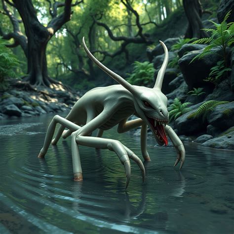 A Hyperrealistic Highly Detailed Photo Of A Mythological Cryptid