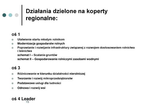 Program Rozwoju Obszarów Wiejskich na lata ppt pobierz