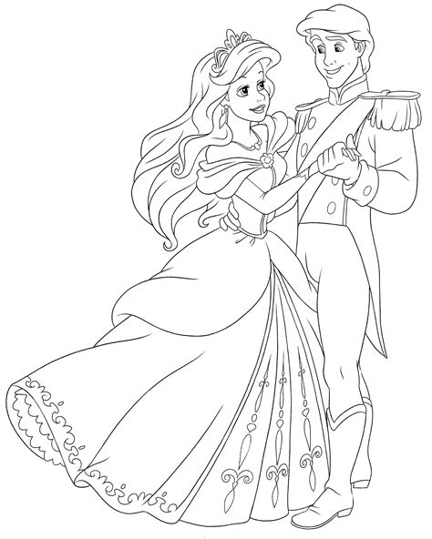 Prince Eric Little Mermaid Coloring Pages