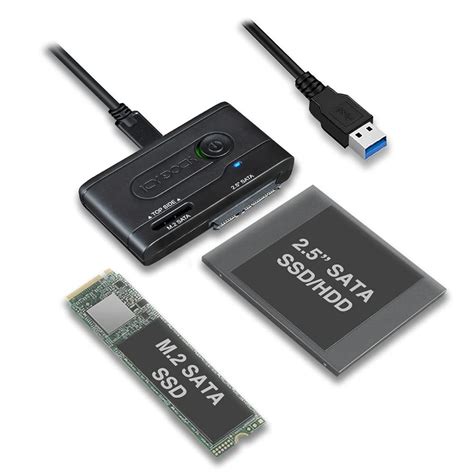 Buy Icy Dock 25” And M2 Sata Iii Hdd Ssd To Usb 32 Gen 1 5gbps Hard