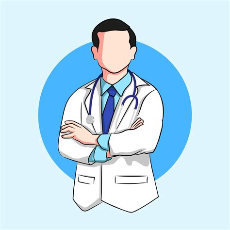 Male Doctor Carrying A Stethoscope While Crossing His Arms 14637274