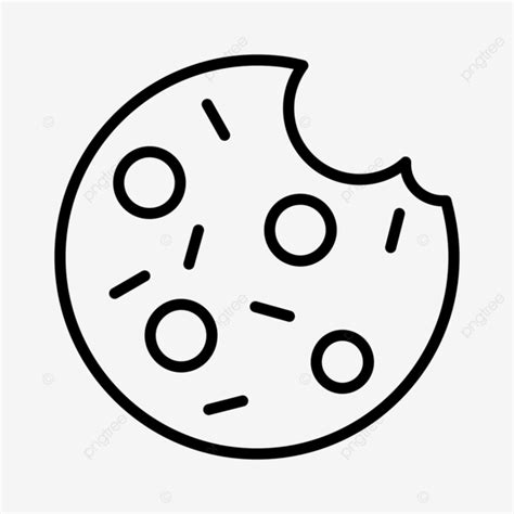 Cookies Line Icon Vector Cookies Data Policy Png And Vector With