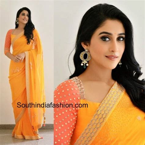 Regina Cassandra In Madsam Tinzin Saree South India Fashion