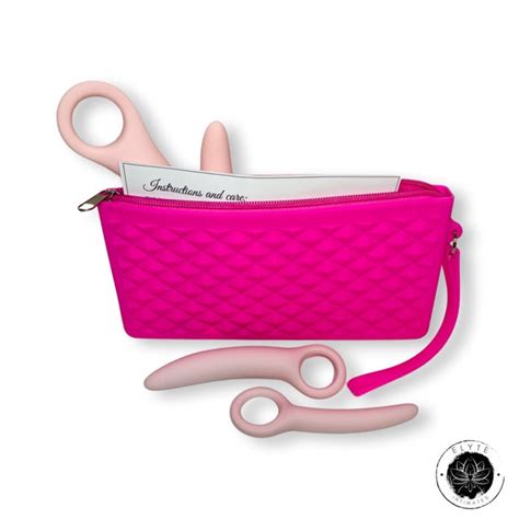 Vaginal Dilator Trainer Set With Carry Case Silicone Dildo Etsy