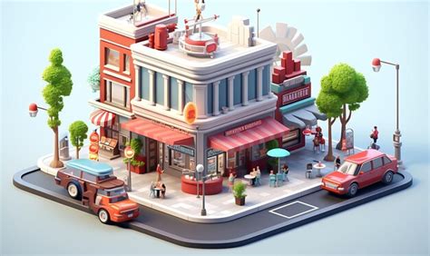 Premium Ai Image Isometric Of Cosmopolitan Boulevard Cosmopolitan