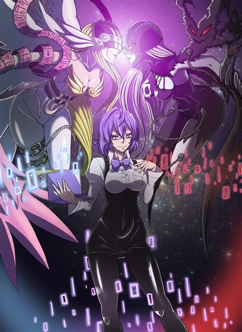 Angewomon Ladydevimon And Mikagura Mirei Digimon And 1 More Drawn