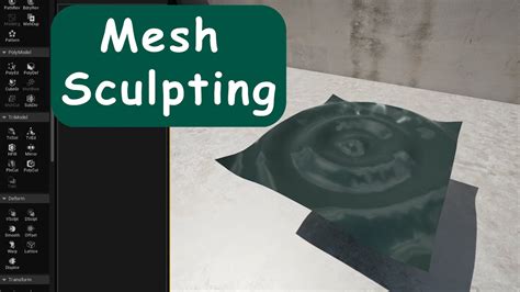 Sculpting Meshes In Unreal Engine 5 Youtube