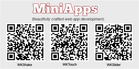 Javascript Plugins Optimized For Mobile Devices With QRCode For Quick View