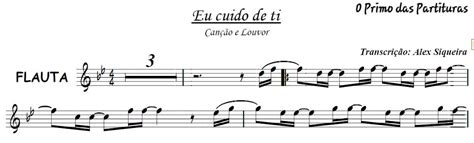 Eu Cuido De Ti Partitura Flauta O Primo Das Partituras