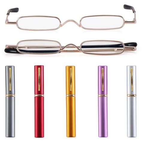 Slim Pen Reading Glasses Slim Reading Glasses With Pen Clip Tube Case