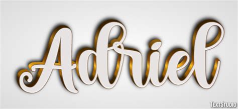 Adriel Text Effect And Logo Design Name