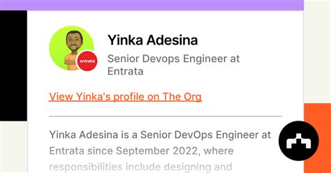 Yinka Adesina Senior Devops Engineer At Entrata The Org