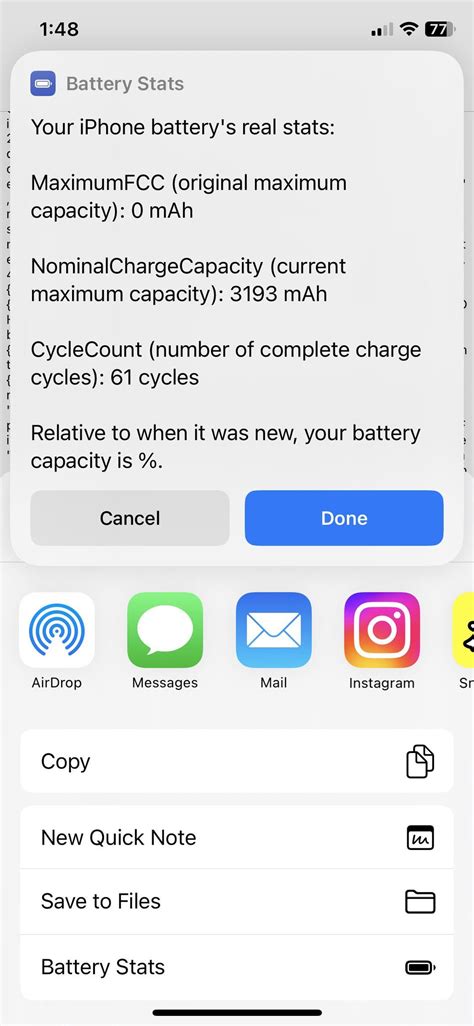 battery stats not working properly r shortcuts