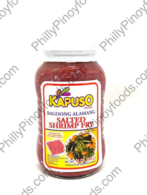 Kapuso Bagoong Alamang Salted Shrimp Fry 12oz 340g Philly Pinoy