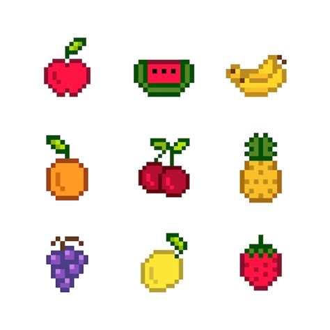 Images De Pixel Art Fruits Téléchargement Gratuit Sur Freepik