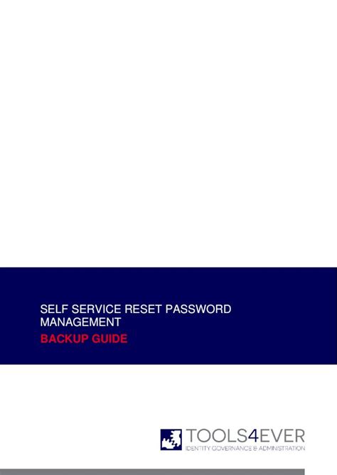 Pdf Self Service Reset Password Managementmicrosoft Sql Server