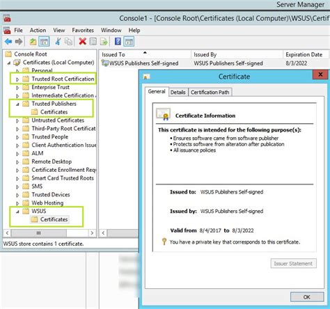 Saving Successful Wsus Self Signed Certificates
