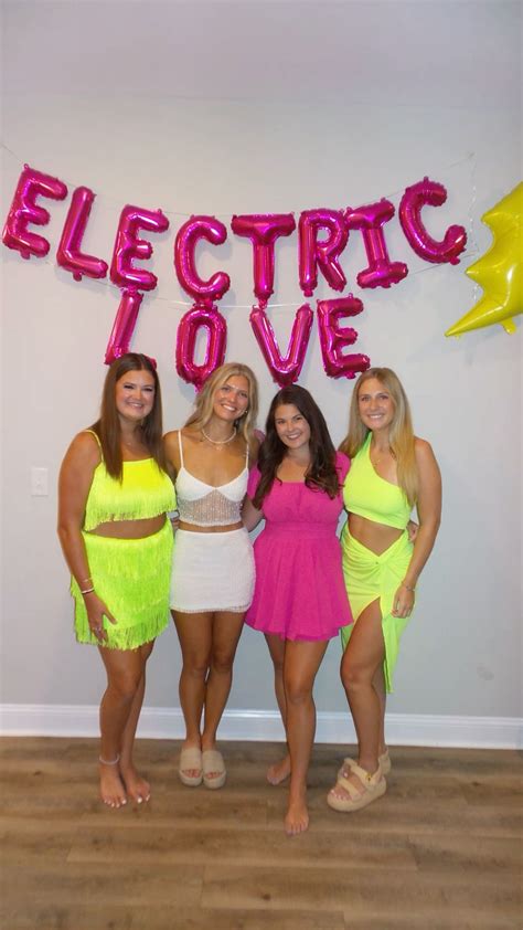 Electric Love Bachelorette Theme Party Outfit Diy Bachelorette Party