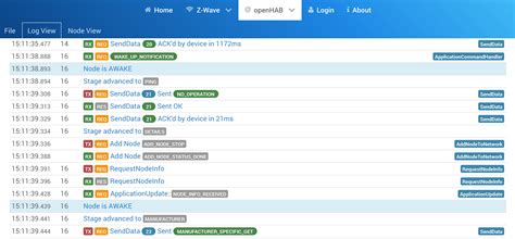 z wave log viewer bindings openhab community