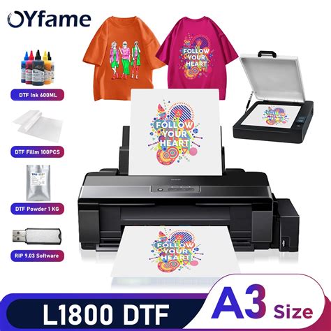OYfame A3 Impresora Dtf For Epson L1800 Dtf Printer Directly To Film