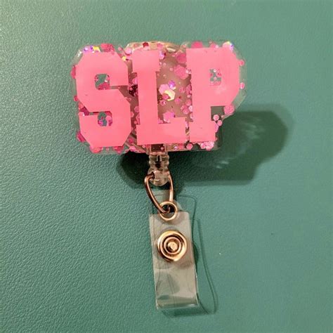 Speech Language Pathologist Badge Reel Slp Badge Reel Slp Etsy
