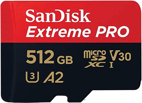 Sandisk Tarjeta Microsdxc Extreme Pro De 512 Gb Adaptador Sd