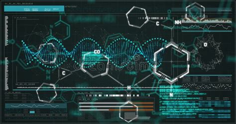 Animation Of Chemical Structures Over Interface With Data Processing