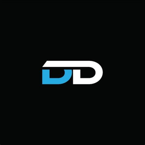 Premium Vector Dd Letter Logo Design On Dd Creative Initials Letter