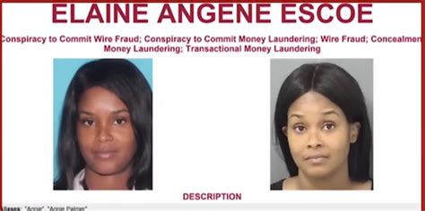 Elaine Angene Escoe Wanted By Fbi