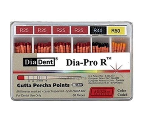 Diadent Dia Pro R Guttapercha For Reciproc Files Mm Marked 25 40 50