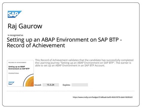 Raj Gaurow On Linkedin Abap Abaponhana Abapcloud Sapbtp
