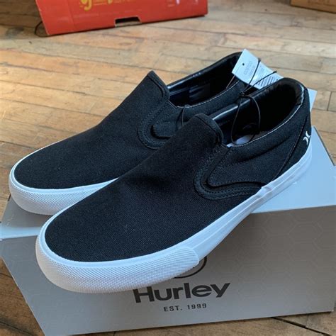 Hurley Shoes Nwt Mens Hurley Arlo Slip Canvas Low Top Slip On Shoes