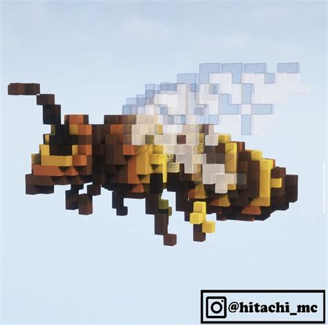 🐝bee Organic Minecraft Bee Flying Pixel Art