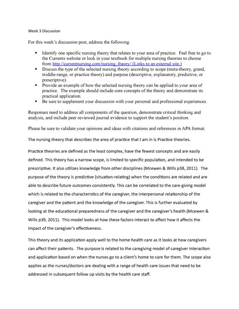 Week 3 Discussion Week 3 Discussion For This Weeks Discussion Post Address The Following